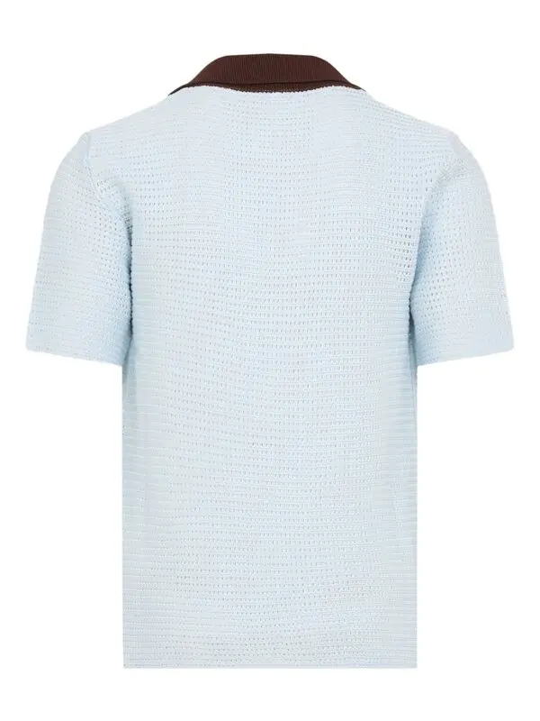 JIL SANDER V-neck Polo Shirt - Blue