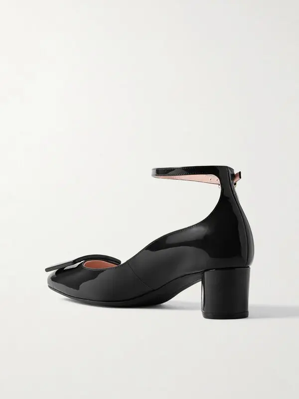 ROGER VIVIER 45 Buckled Patent-leather Pumps