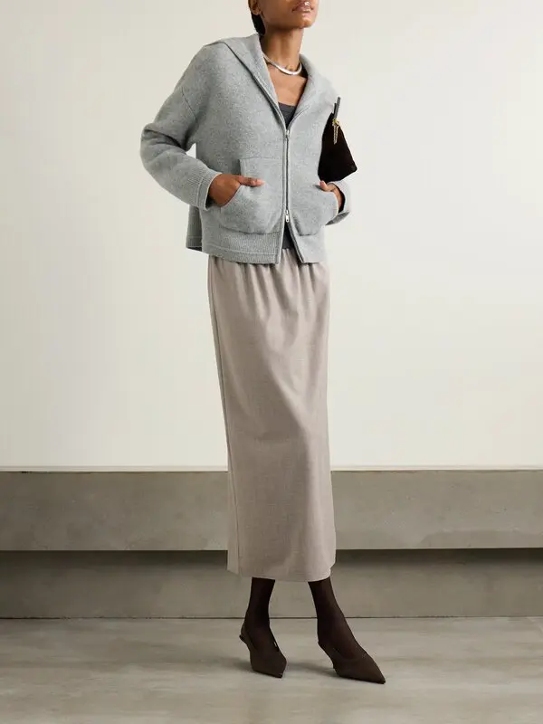 Maria Mcmanus Merino Wool Zip-up Hoodie