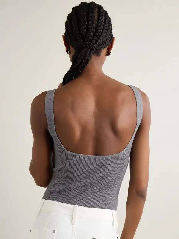 Maria Mcmanus Ribbed Merino Wool Bodysuit