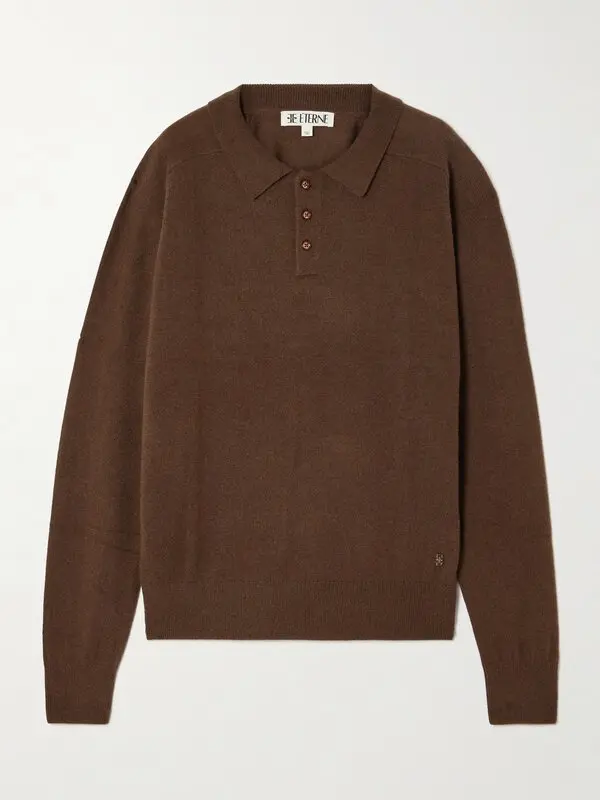 Eterne Brady Cashmere Polo Sweater