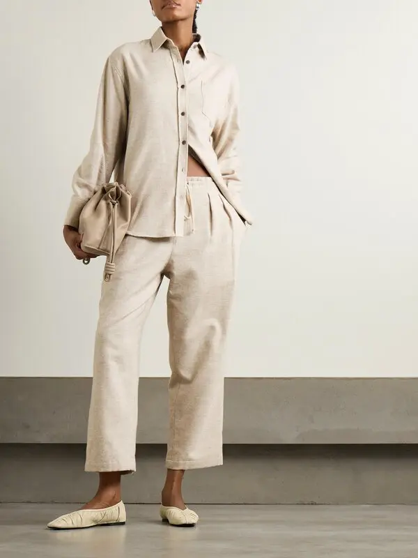 Maria Mcmanus Oversized Cotton And Wool-blend Flannel Shirt