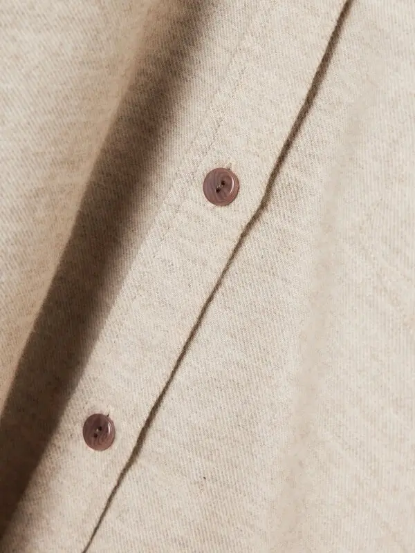Maria Mcmanus Oversized Cotton And Wool-blend Flannel Shirt