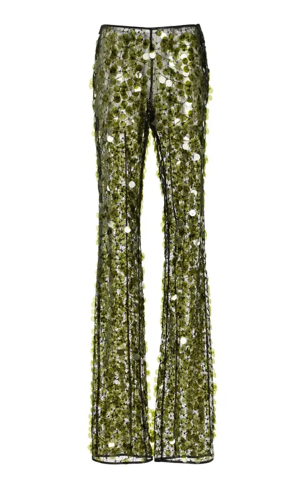 Coperni Sequined Flared Trousers