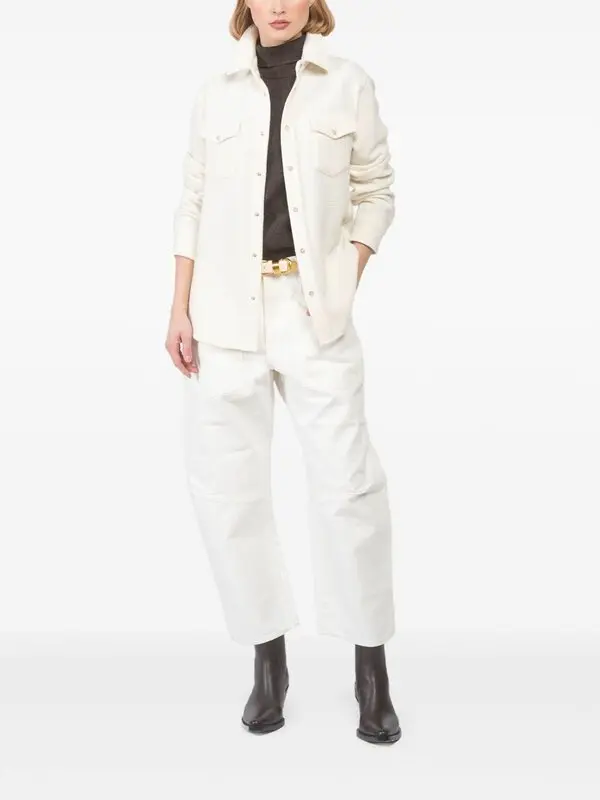 GOD'S TRUE CASHMERE Knitted Shirt - Neutrals