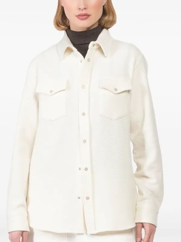 GOD'S TRUE CASHMERE Knitted Shirt - Neutrals