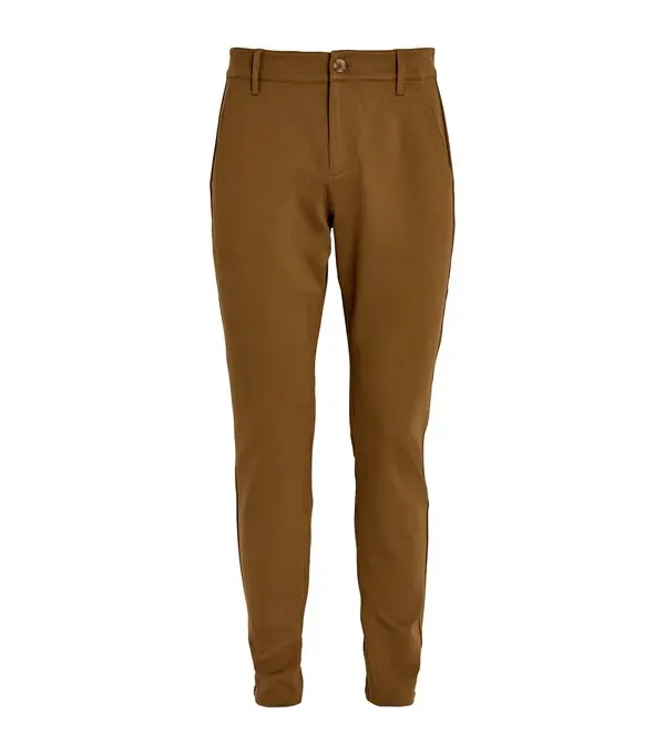 Paige Stafford Chinos In Transcends Knit - Brown