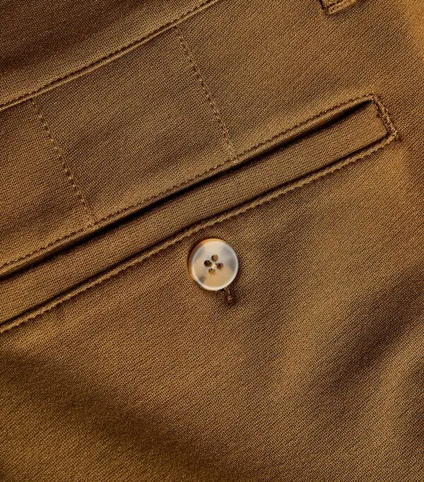Paige Stafford Chinos In Transcends Knit - Brown