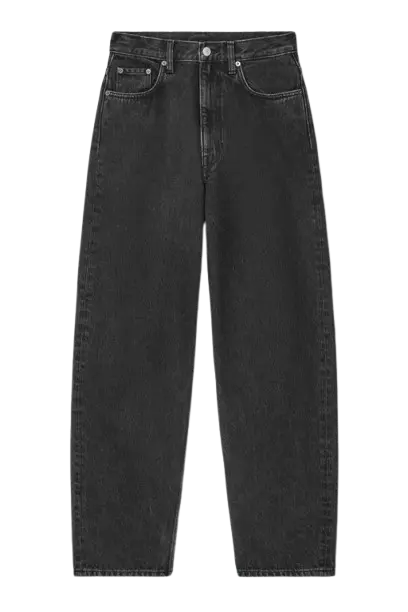 Cos Bay Barrel-leg Jeans - Black