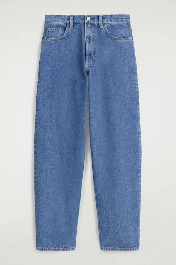 Cos Bay Barrel-leg Jeans - Blue