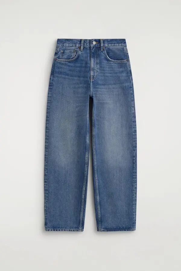 Cos Bay Barrel-leg Jeans - Blue