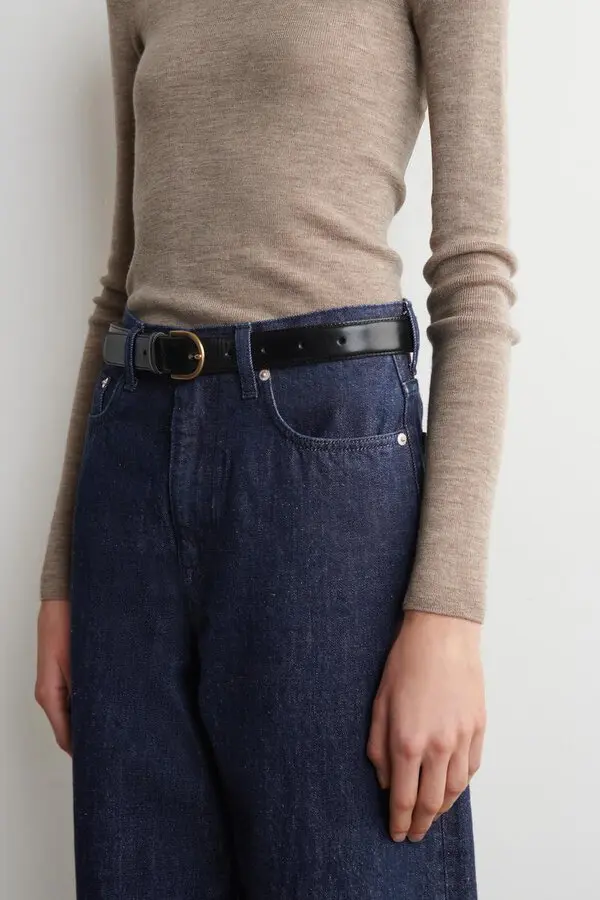 Cos Bay Barrel-leg Jeans - Dark Blue