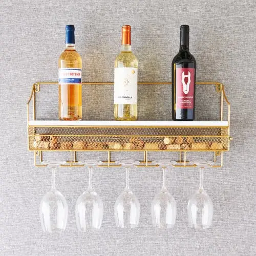 TWINE Wall Mounted Wine Rack & Cork Storage
