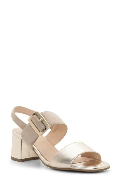 ARA Bordeaux Slingback Sandal - Platinum/ Sand