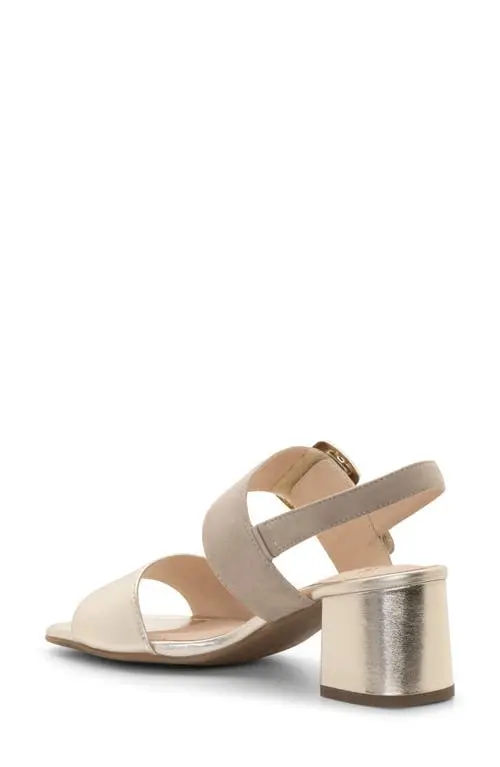 ARA Bordeaux Slingback Sandal - Platinum/ Sand