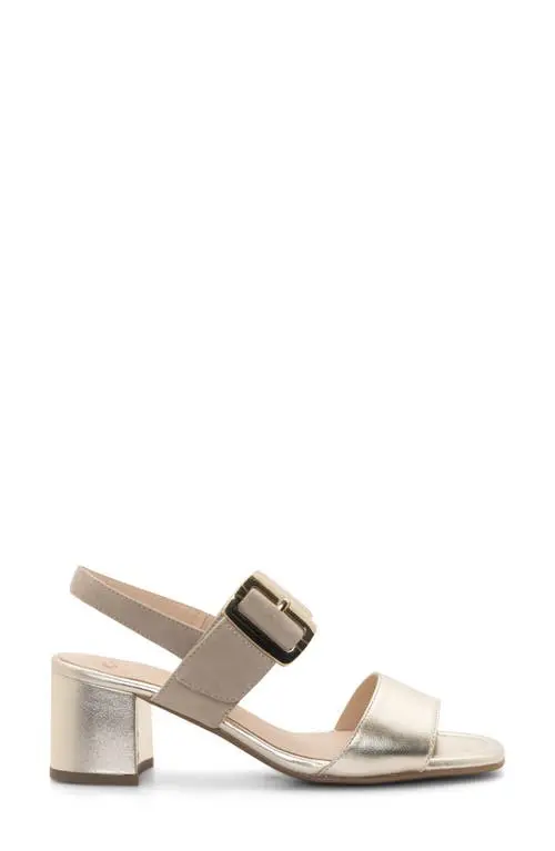 ARA Bordeaux Slingback Sandal - Platinum/ Sand