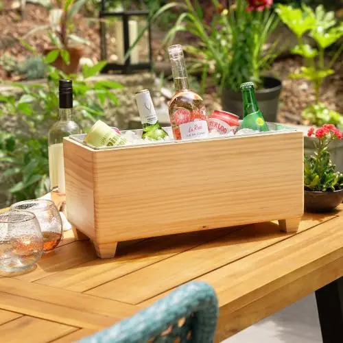 TWINE Wooden Beverage Tub