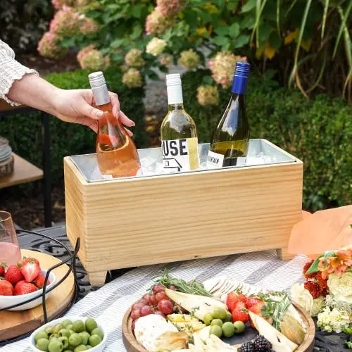 TWINE Wooden Beverage Tub