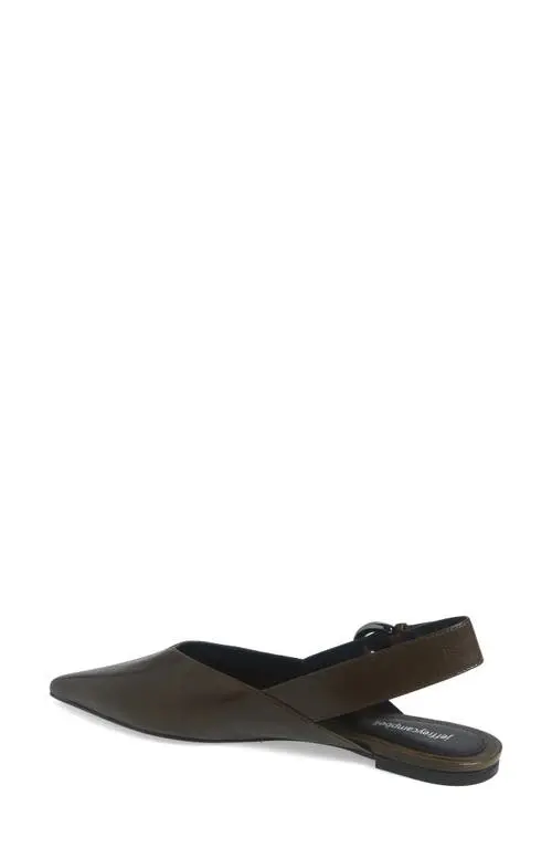 Jeffrey Campbell Scone Slingback Flats - Khaki