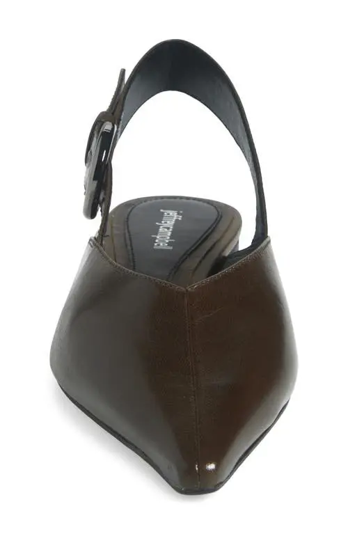 Jeffrey Campbell Scone Slingback Flats - Khaki