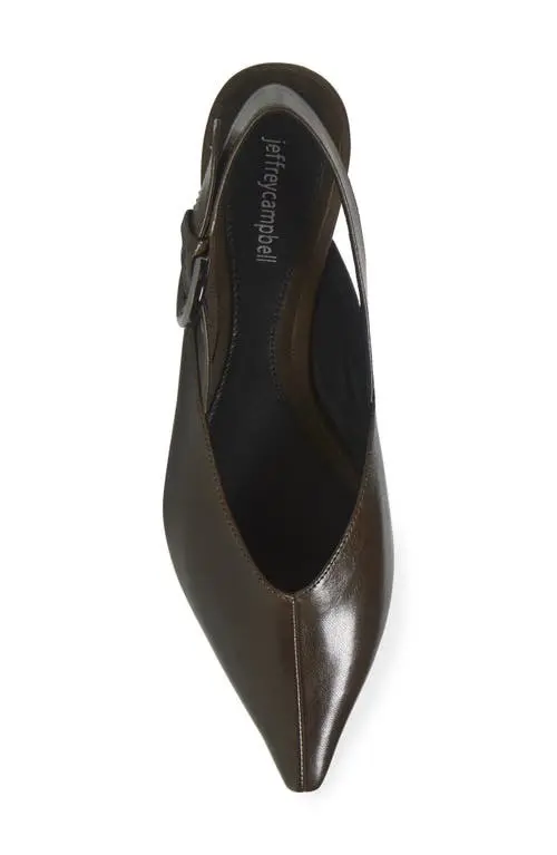 Jeffrey Campbell Scone Slingback Flats - Khaki