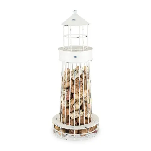 TWINE Lighthouse Cork Holder - White