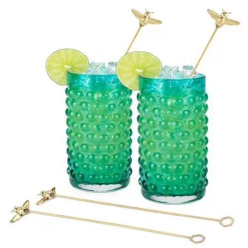 TWINE Bumble Bee Stir Sticks Set Of 4