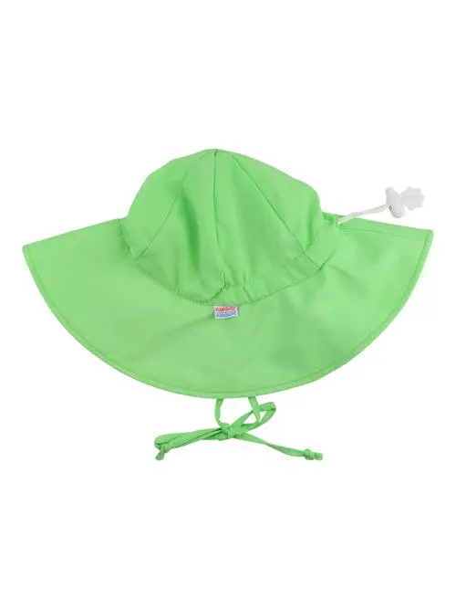 RUFFLEBUTTS Upf 50+ Sun Protective Hat - Neon Honeydew