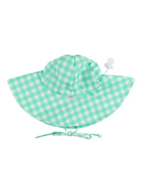 RUFFLEBUTTS Upf 50+ Sun Protective Hat - Spring Bud Gingham