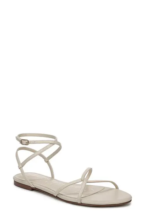 Sam Edelman Ellina Ankle Strap Sandals - Ivory