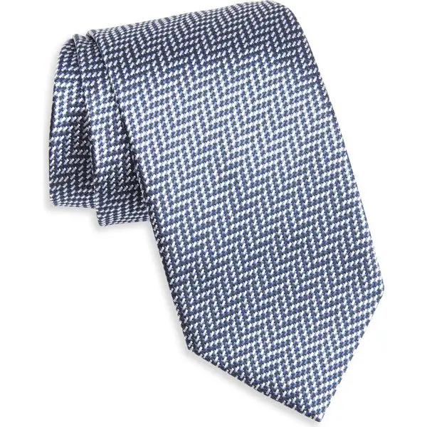 TOM FORD Herringbone Silk Neck Tie - Zindg Multicolor Indigo
