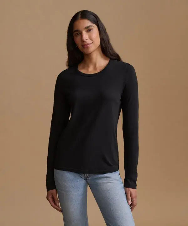 Jenni Kayne Long-sleeve Slim T-shirt - Black