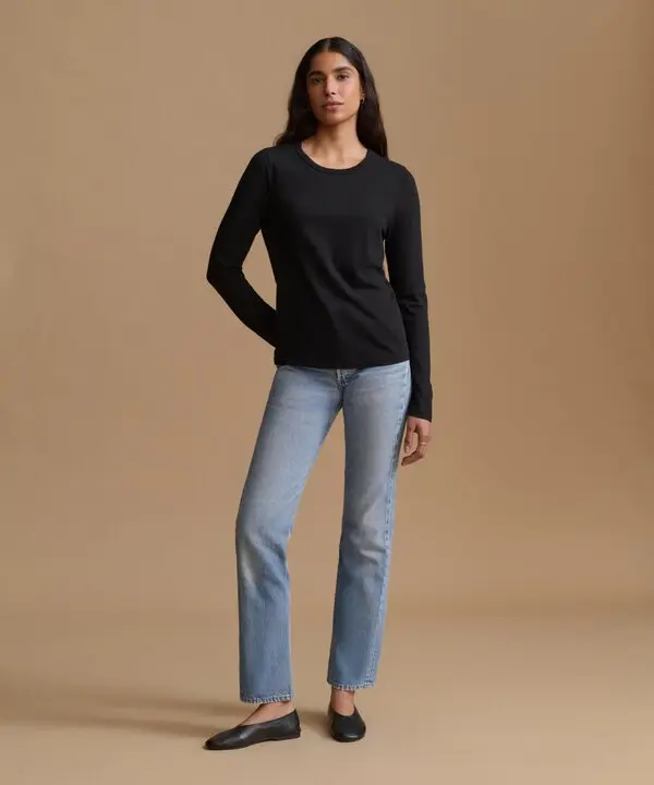 Jenni Kayne Long-sleeve Slim T-shirt - Black