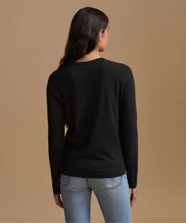 Jenni Kayne Long-sleeve Slim T-shirt - Black