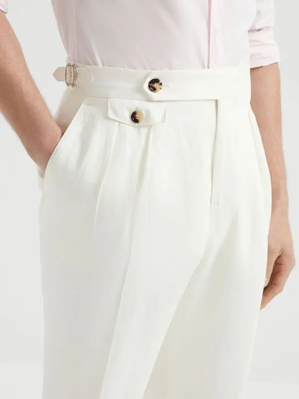 Brunello Cucinelli Twill Tailored Trousers - Neutrals