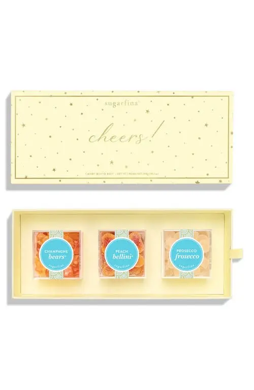 SUGARFINA Cheers 3-piece Candy Bento Box - No Color