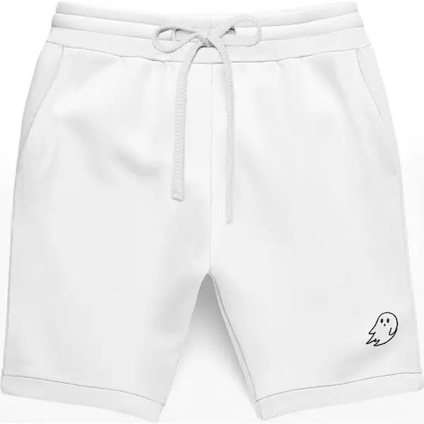 DALIX Ghost Relaxed Fleece Shorts - White