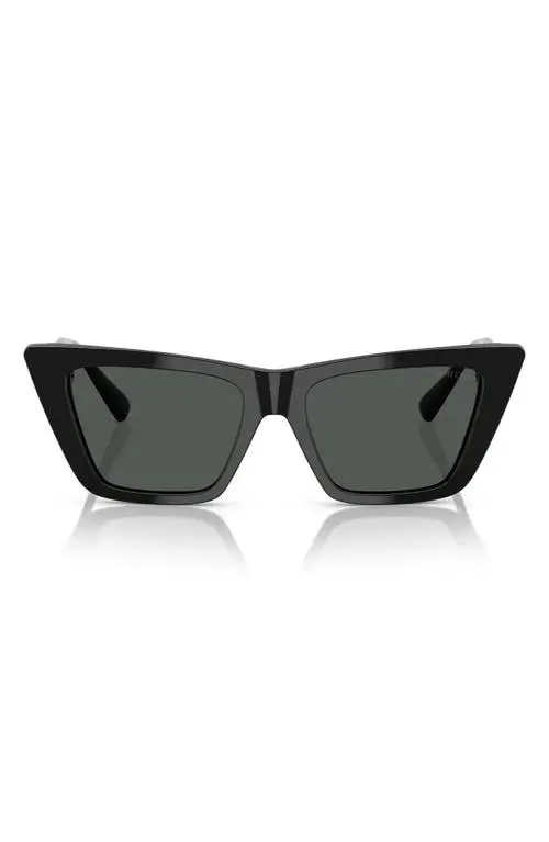 JIMMY CHOO 53mm Cat Eye Sunglasses - Black