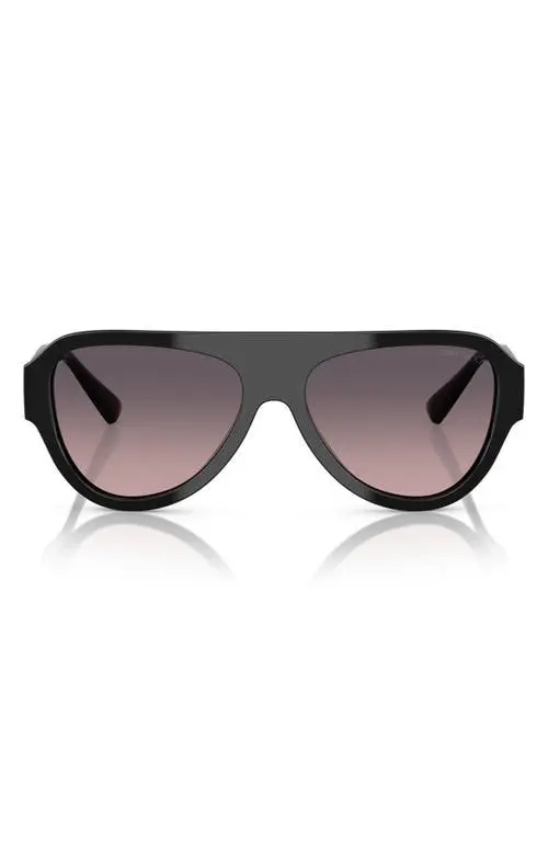 JIMMY CHOO 55mm Pilot Sunglasses - Pink Gradient