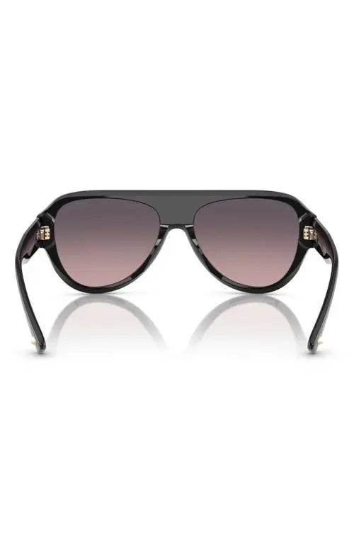 JIMMY CHOO 55mm Pilot Sunglasses - Pink Gradient