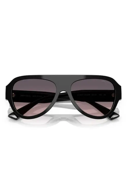 JIMMY CHOO 55mm Pilot Sunglasses - Pink Gradient