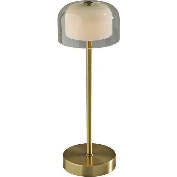 ADESSO Benji Cordless Led Lamp - Antique Brass