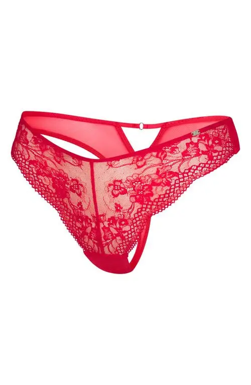 SAVAGE X FENTY Rose Delivery Thong - Timeless Red