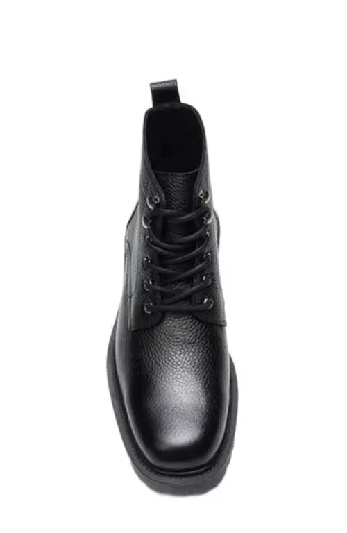 A. VEER Robert Lace-up Lug Sole Boots - Black