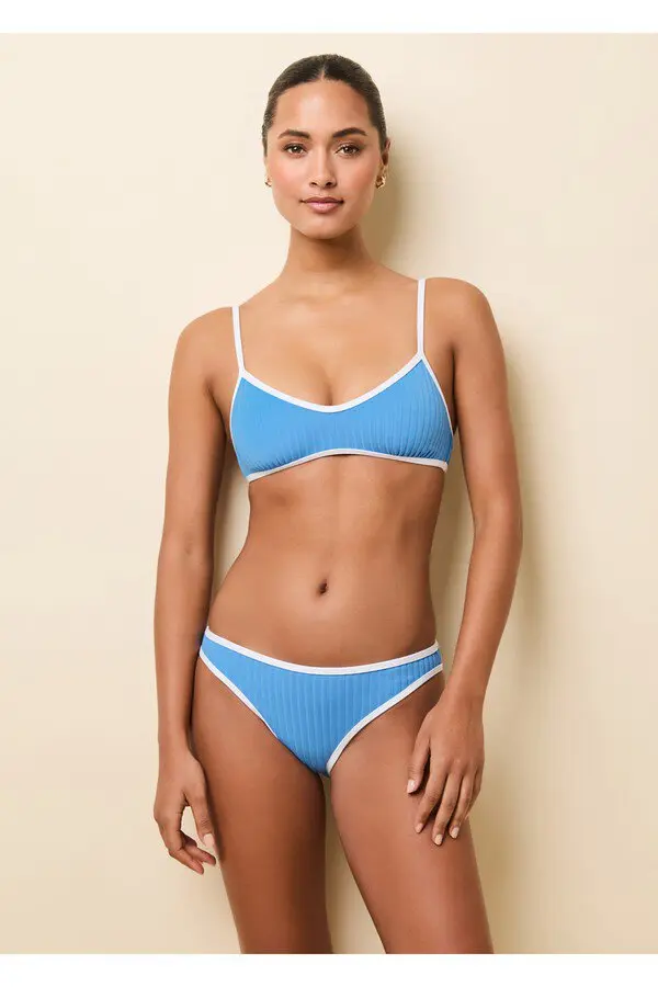 Solid & Striped Rachel Luxe Ribbed Bikini Bottom