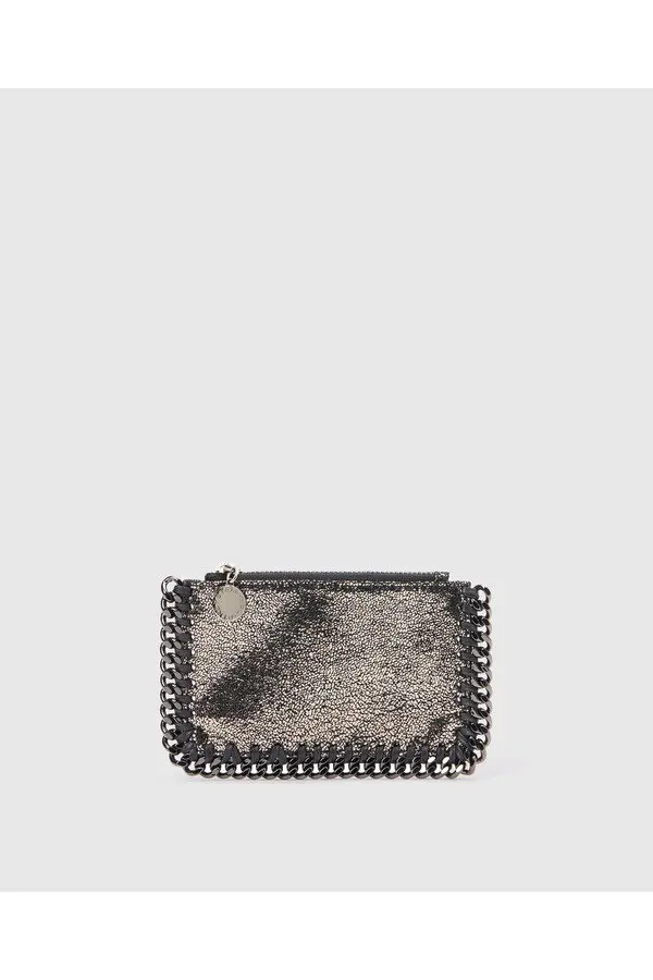 Stella McCartney Falabella Zipper Cardholder - Black