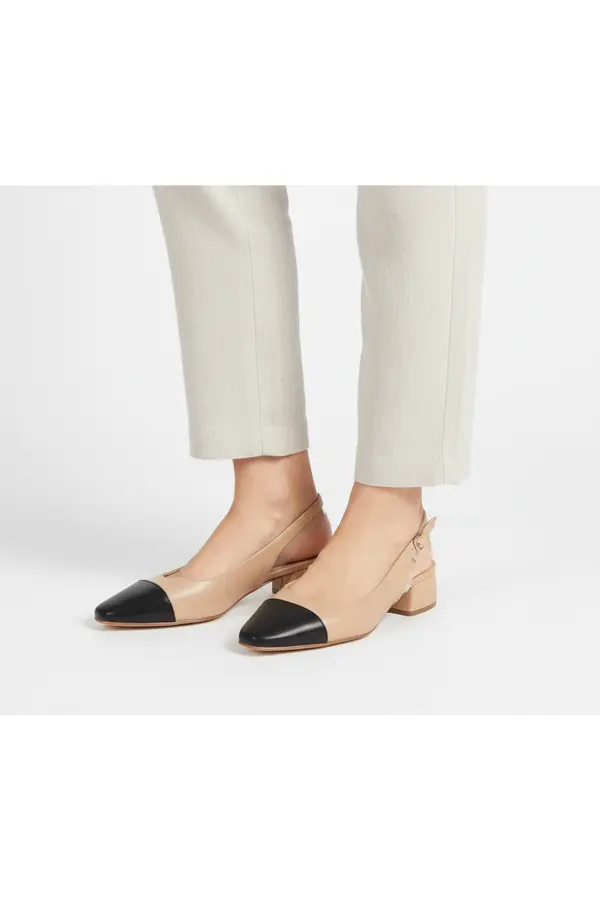 MENINA STEP Berta Slingbacks - Natural