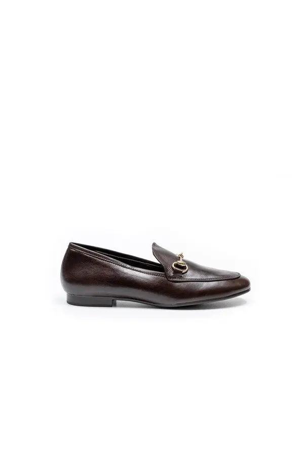 MENINA STEP Toledo Chain Loafers - Chocolate