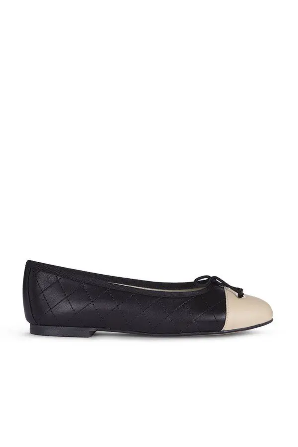 MENINA STEP Chester Leather Ballerinas - Black