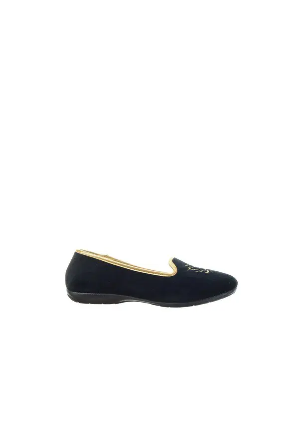 MENINA STEP Royal Slipper - Black